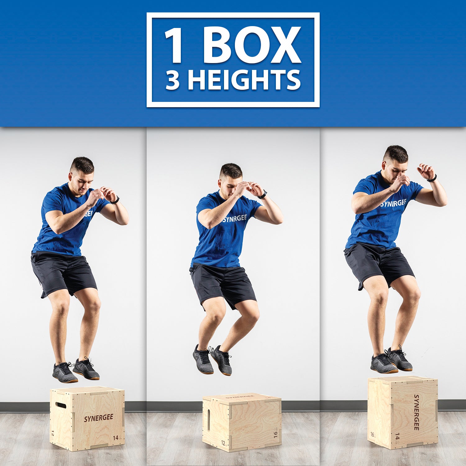 Synergee 3-in-1 Wood Plyometrics Box | Synergee Fitness USA