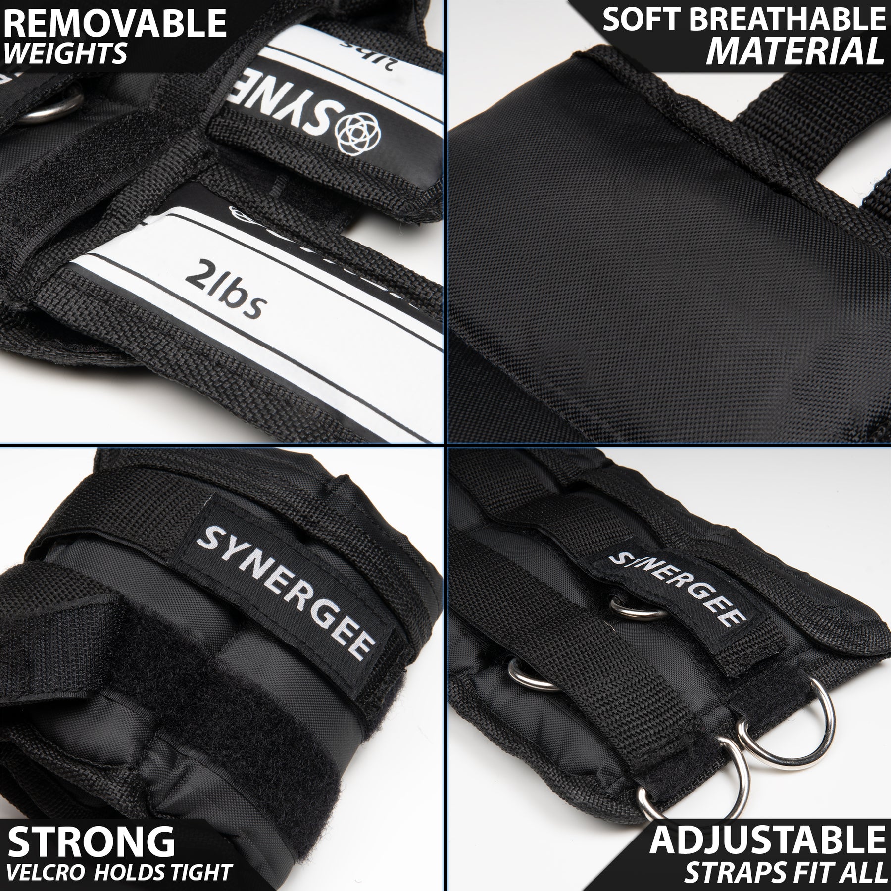 Synergee Adjustable Ankle/Wrist Weights | Synergee Fitness USA