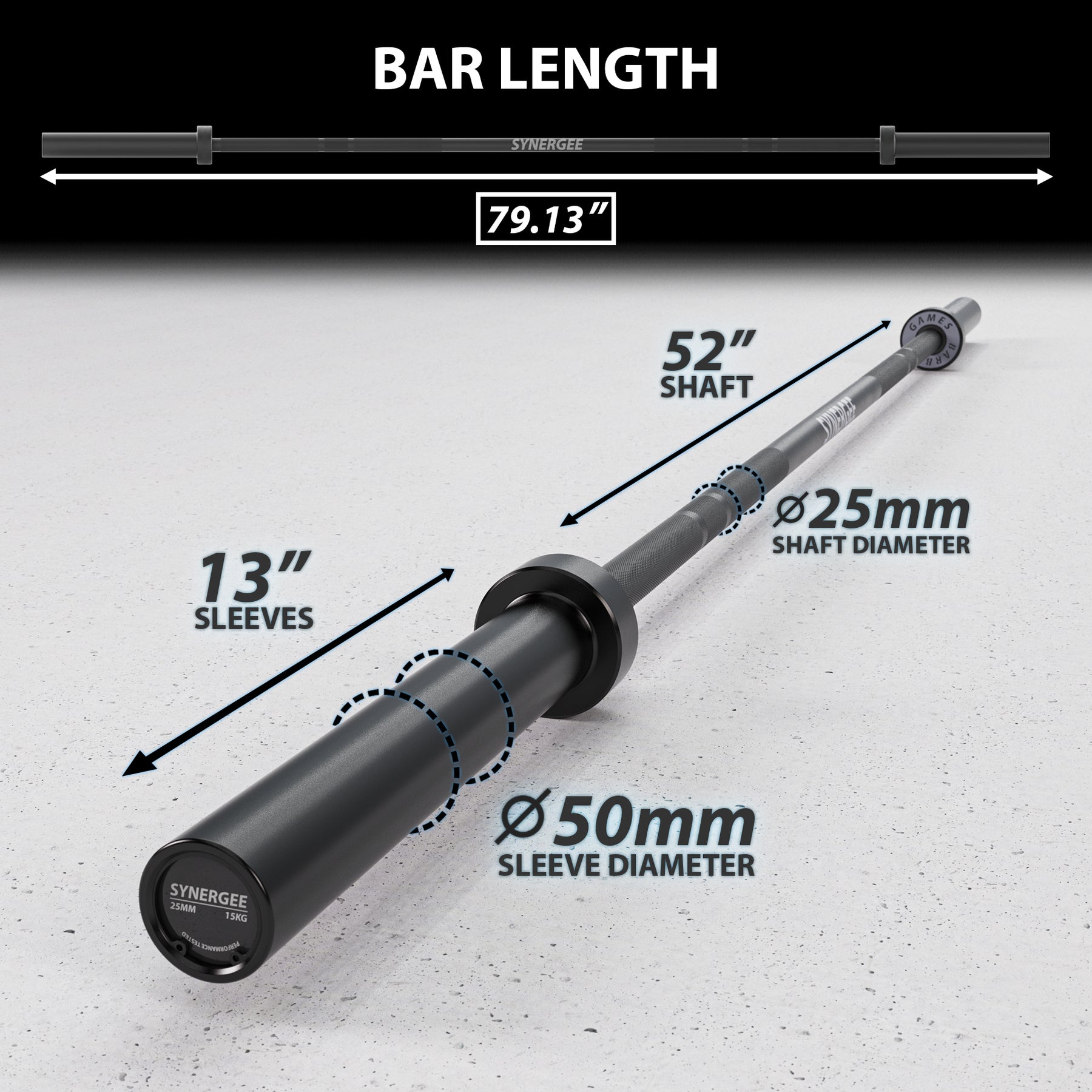 Synergee Games Barbell | Synergee Fitness USA
