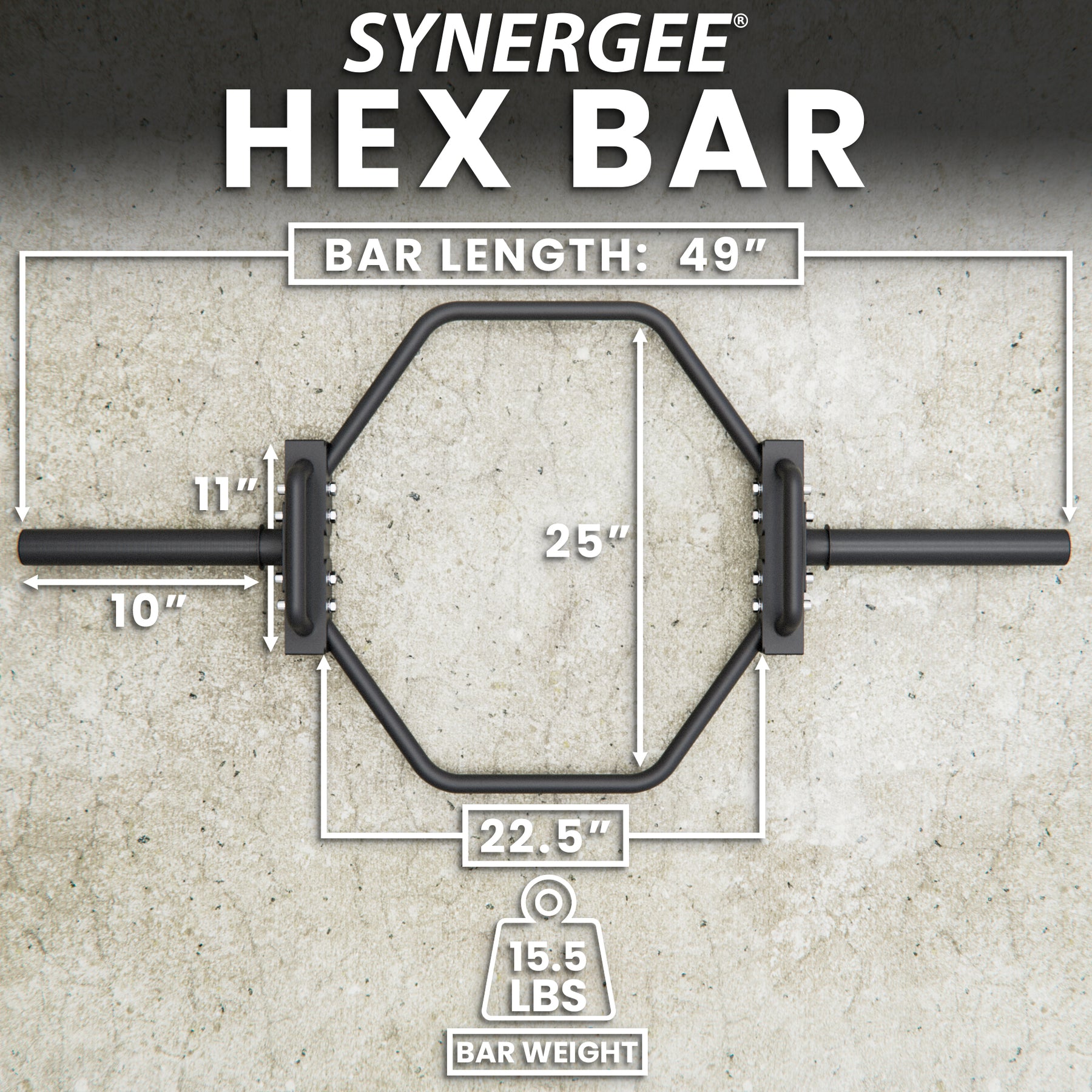 Synergee Hex Deadlift Barbell | Synergee Fitness USA