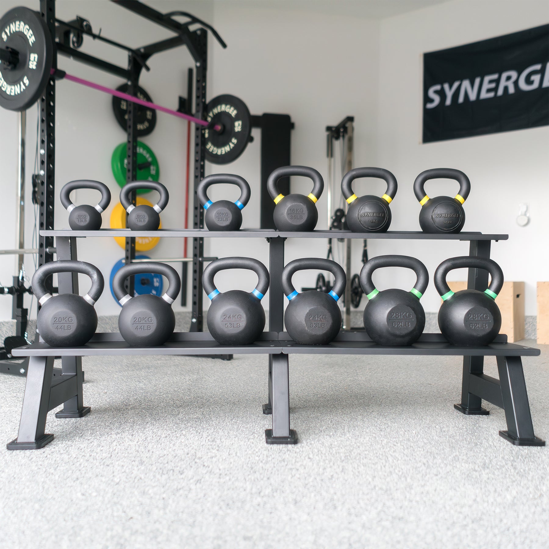 Synergee Kettlebell Storage Rack | Synergee Fitness USA