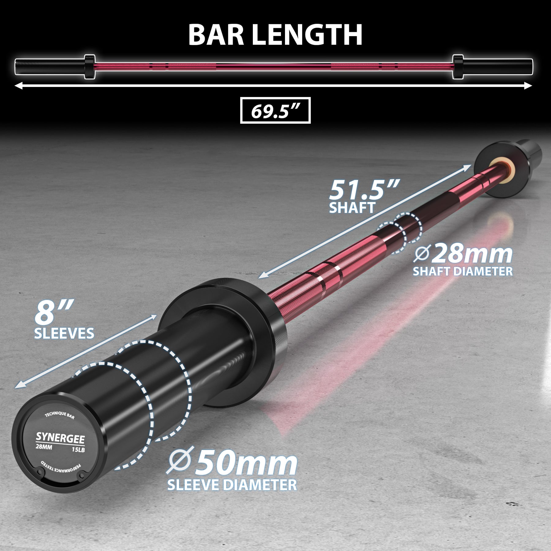 Synergee Technique Barbell | Synergee Fitness USA