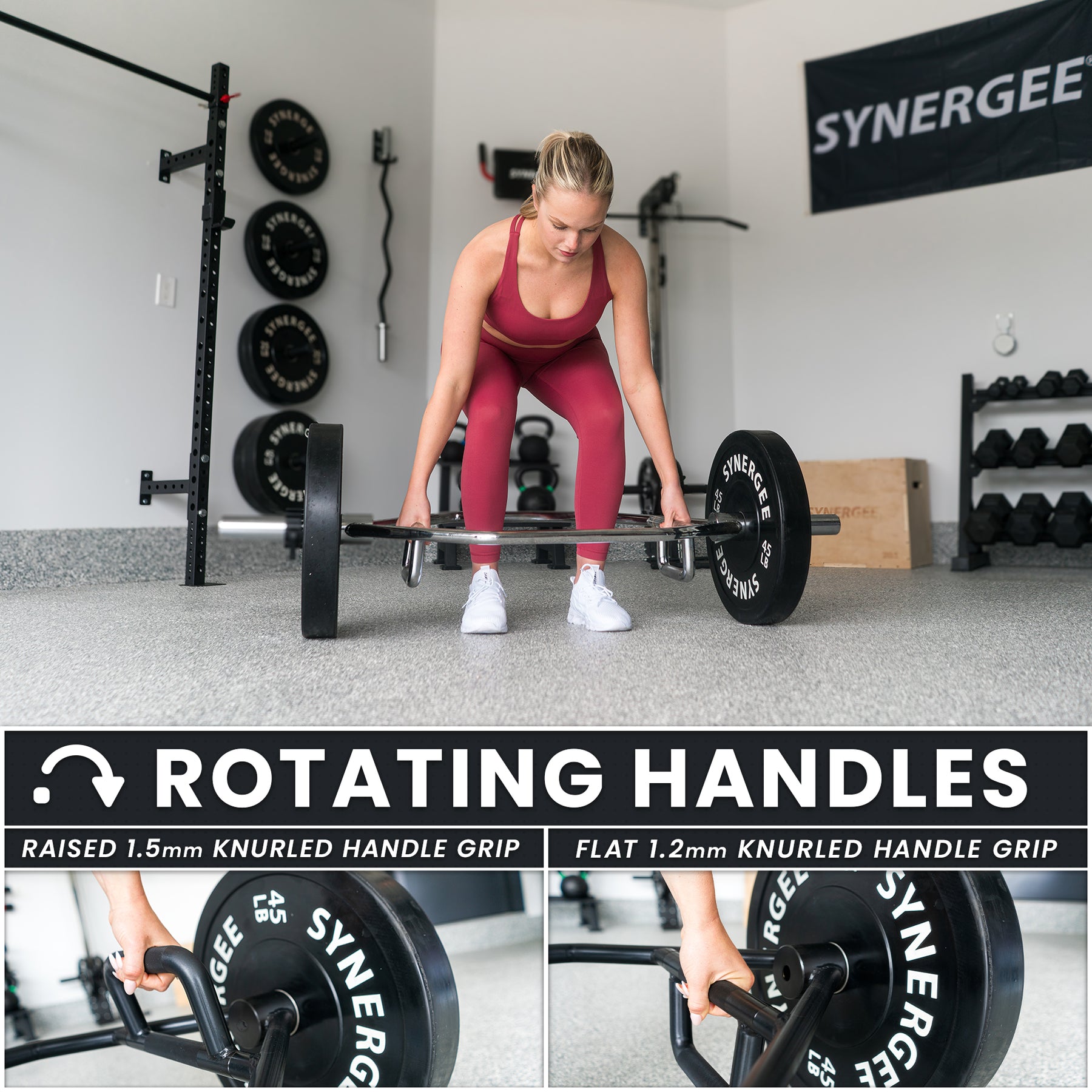 Synergee Hex Deadlift Barbell | Synergee Fitness USA